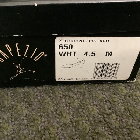 Capezio | Shoes | Capezio 2 Character Shoe Student Footlight White ...